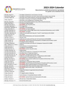 School Calendar 2023-2024 UPDATED FINAL COPY | Innovative School